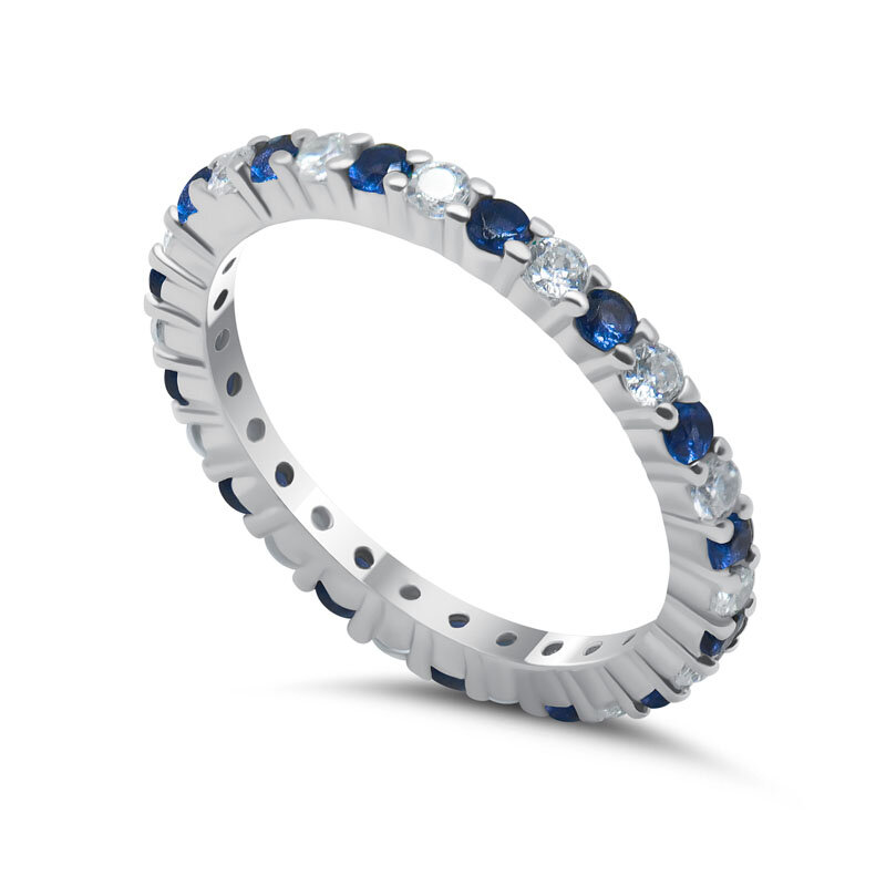 Кольцо, серебро, 925 проба, фианит