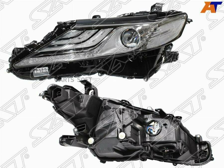 Фара Toyota Camry (XV70) 17-22 (Слева/ LED/ ДХО/ С электрокорректором/ 3 полосы) SAT ST-312-11T3DL | цена за 1 шт