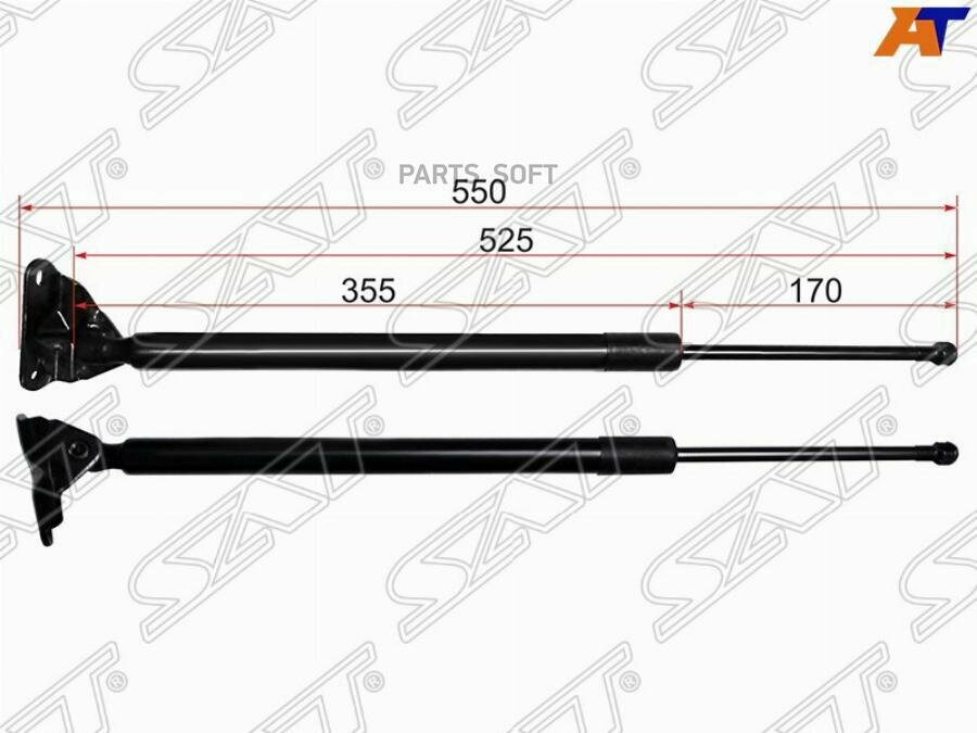 Амортизатор крышки багажника Toyota RAV4 (XA40) 12-19 (Справа) SAT ST-68950-0R010 | цена за 1 шт