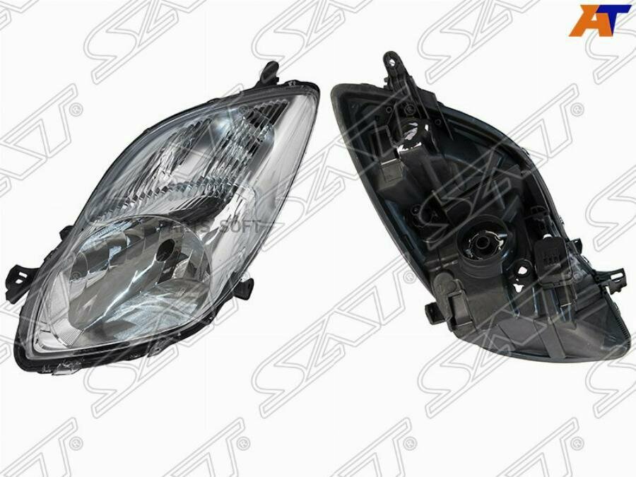 Фара Toyota Vitz 07-10 / Yaris 08-13 (Слева/ С электрокорректором/ 3/5D HBK) SAT ST-212-11P3L-E | цена за 1 шт