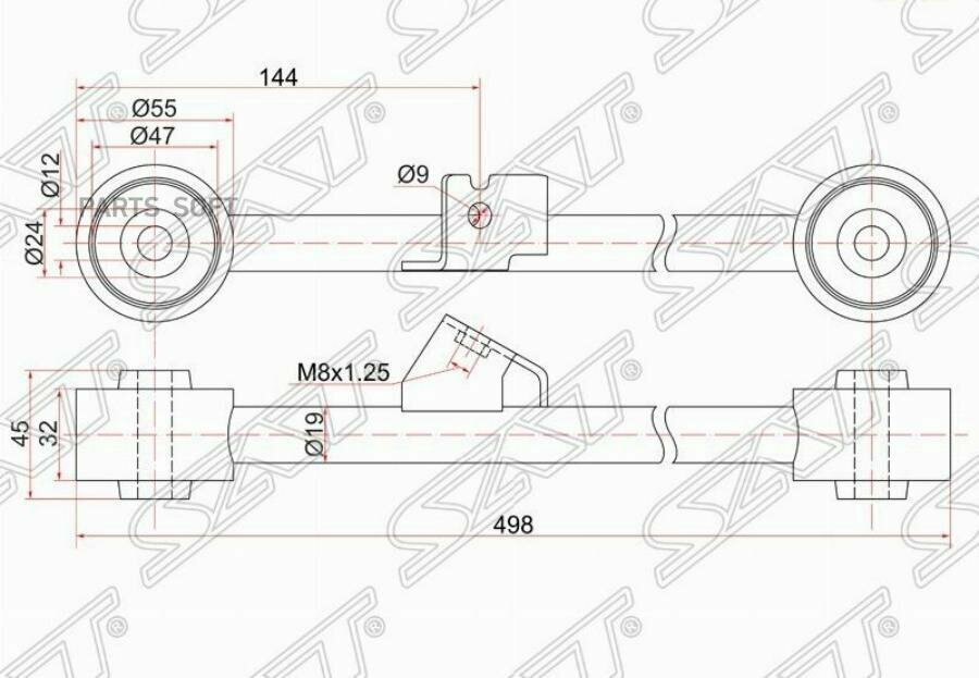 Рычаг подвески Honda HR-V 98-07 SAT ST-52380-S2H-000 | цена за 1 шт