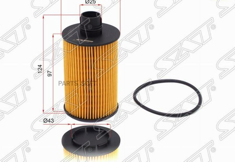 Фильтр масляный Chrysler 300C 12- / Jeep Grand Cherokee 10-18 SAT ST-68109834AA | цена за 1 шт