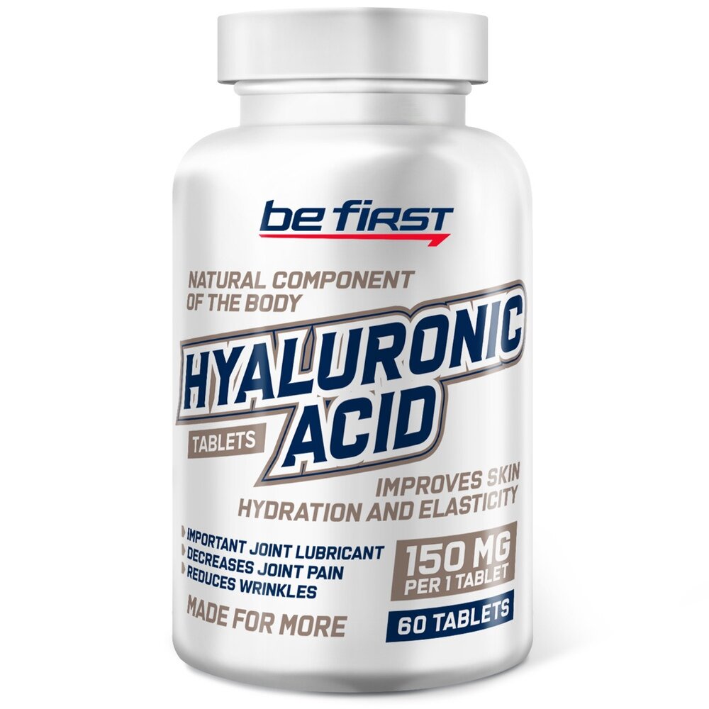 Be First Hyaluronic Acid, 60 таблеток