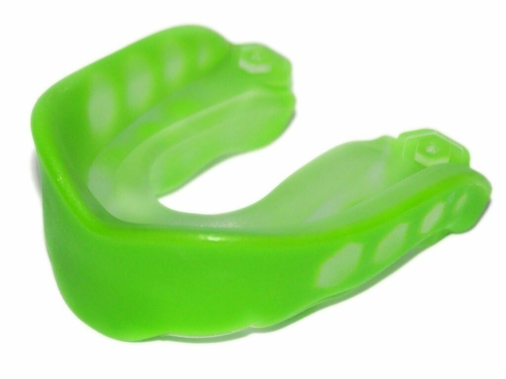 Капа боксерская одночелюстная EVA прозрачно-зеленая