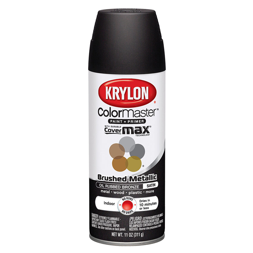 Универсальная эмаль KRYLON Color Master Brushed Metallic, Oil Rubbed Bronze, 311 гр.
