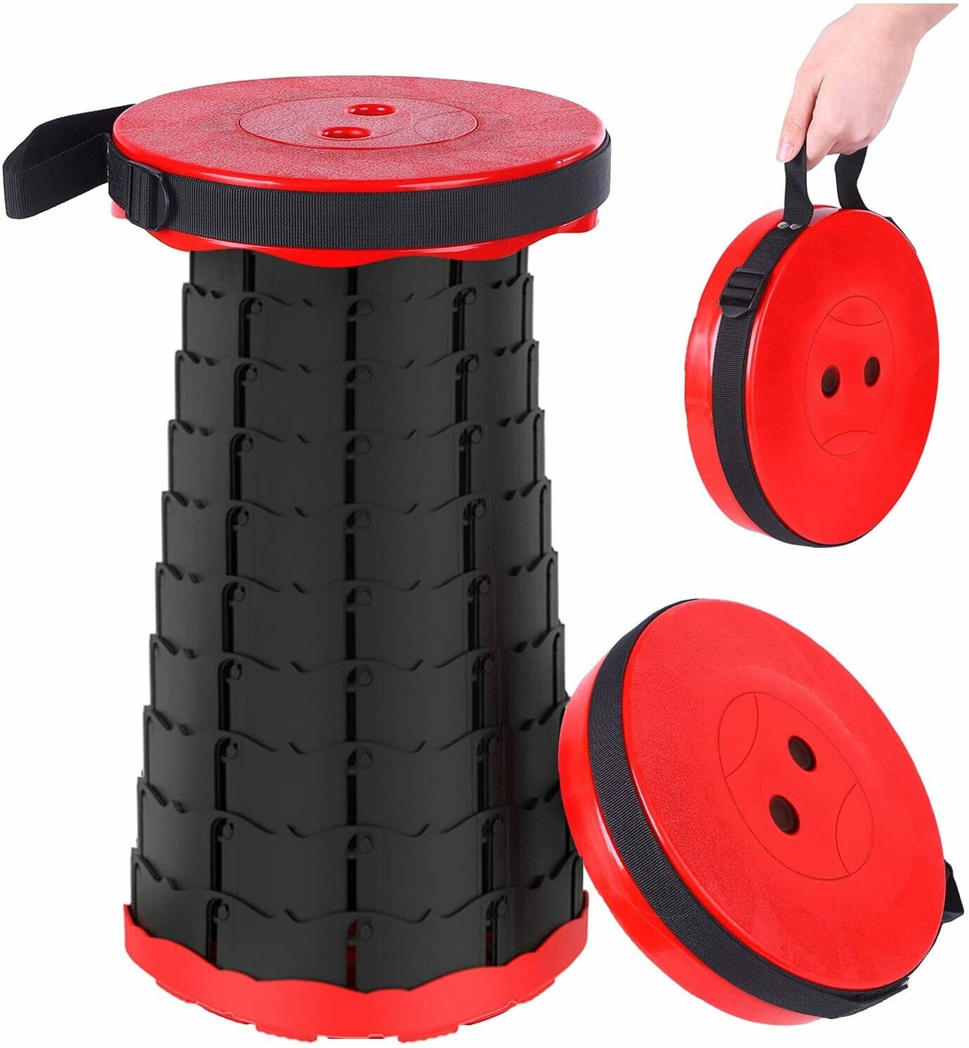 Стул для туризма Telescopic Stool 4.0 складной телескопический/ с ремнем для переноски 24,5х45 см