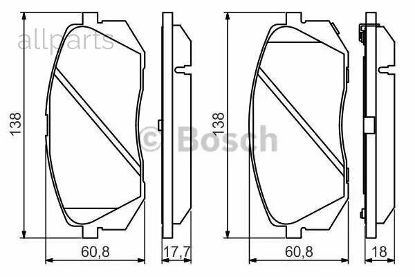 BOSCH 0986494559 Колодки торм.