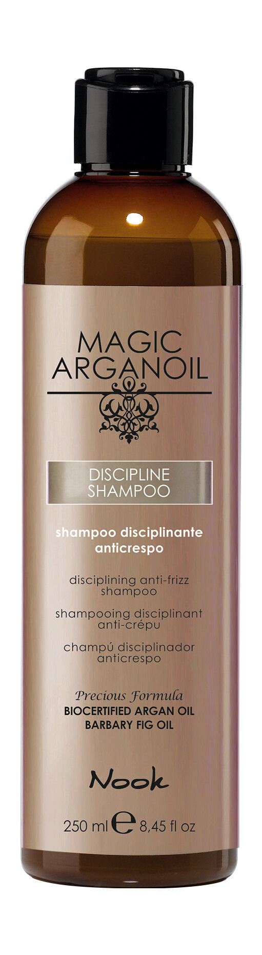 NOOK Disciplining anti-frizz Shampoo Шампунь для ухода за непослушными волосами, 250 мл