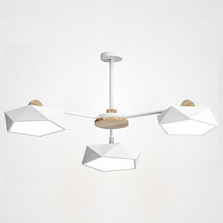 Люстра на штанге Imperiumloft Geometric Белая GEOMETRIC-CH01