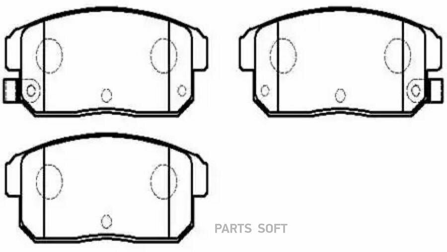HP5203 HSB Колодки тормозные дисковые NISSAN: Primera 01.1-