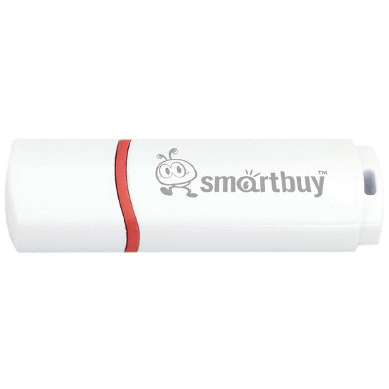 Память Smart Buy "Crown" 32GB, USB 2.0 Flash Drive, белый, 218761
