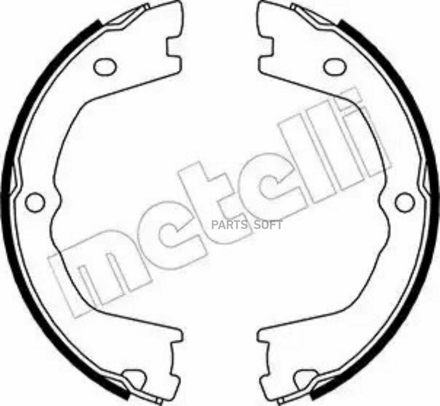 К-т бараб. тормоз. колодок Metelli арт. 530086