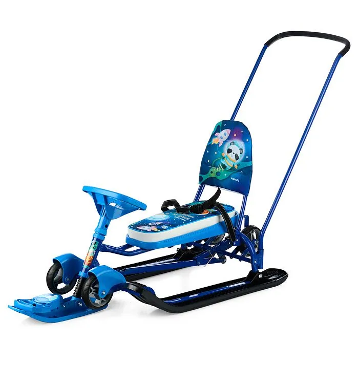Снегокат Nika «Тимка Спорт», 2 в 1, колёса и полозья, нагрузка до 100 кг