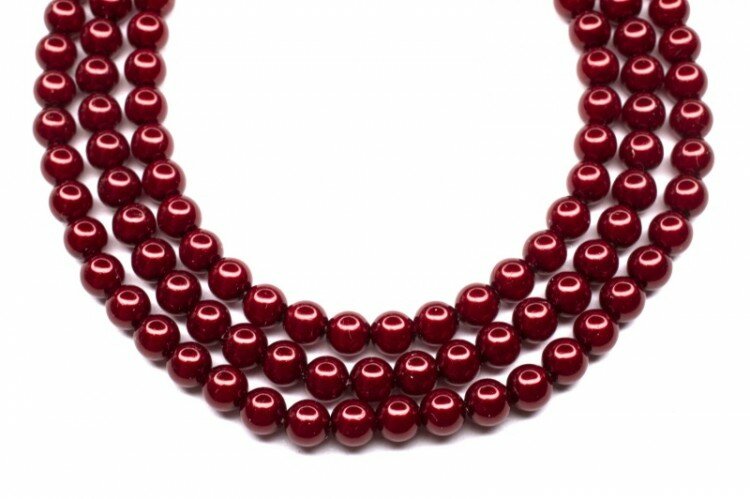 Жемчуг Preciosa Maxima, цвет red, 4мм, 704-181, 10шт