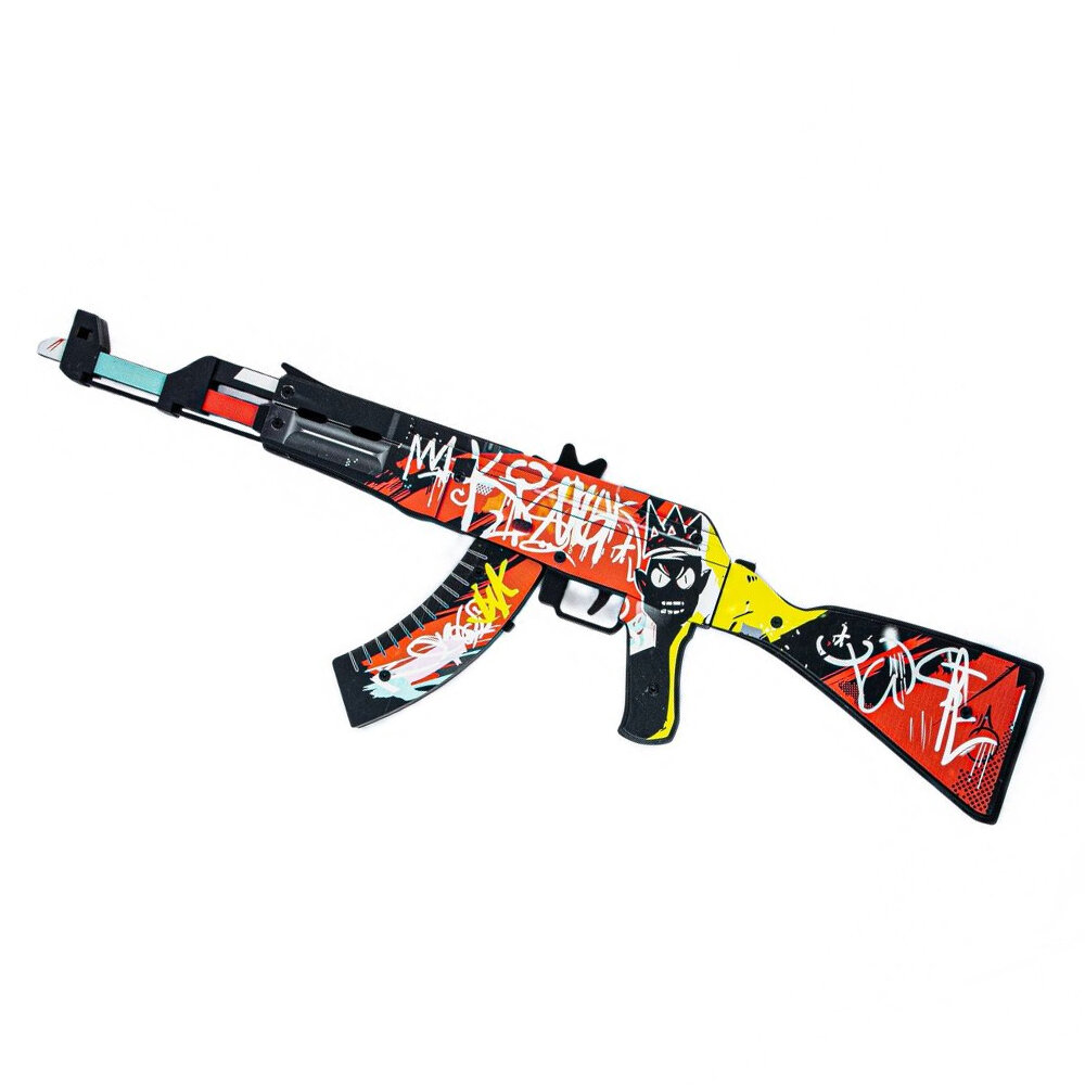 Деревянный автомат Калашникова АК-47 Король (резинкострел) Mod.2 EcoToys