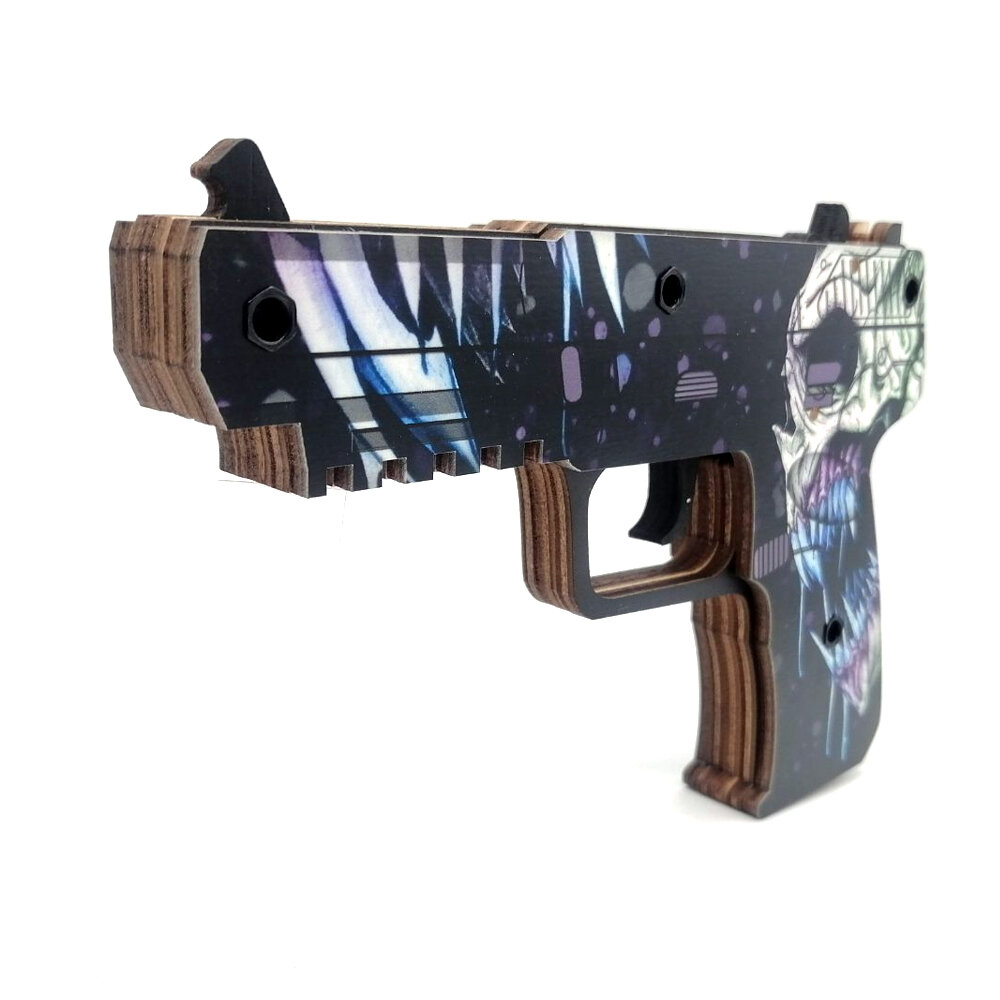 Деревянный пистолет Файв Севен Жнец (резинкострел) Mod.2 EcoToys