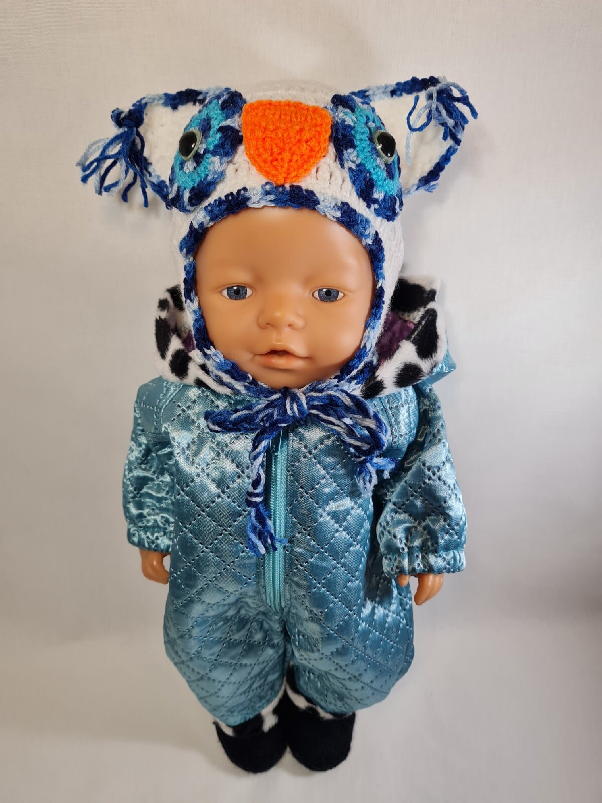 Шапка "Совушка. Рост 43-45 см. Обхват головы 35-37 см. (Бэби Бон, Куклы, Пупсы)