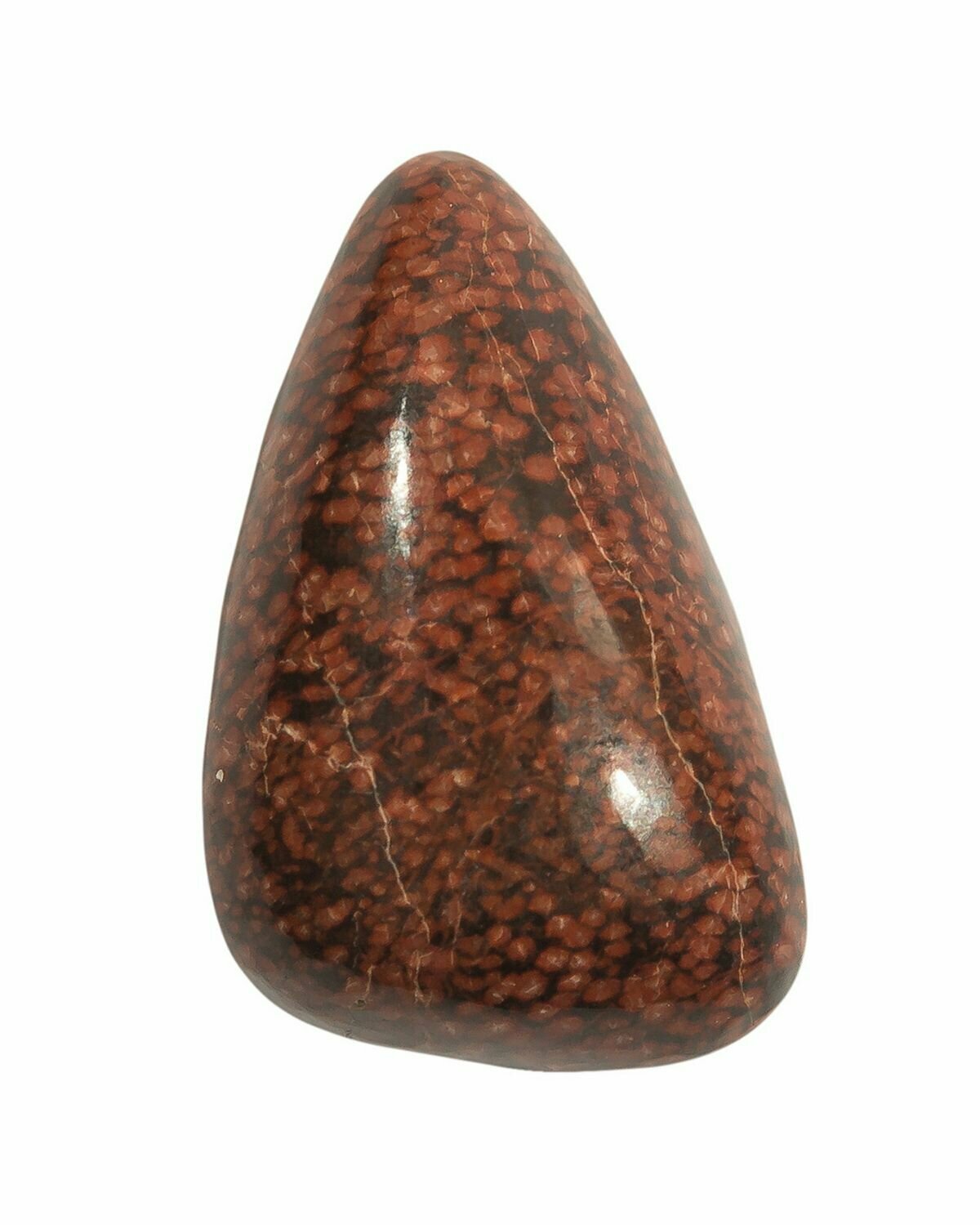 Кабошон из анальцимолита размером 20х13х6 мм.