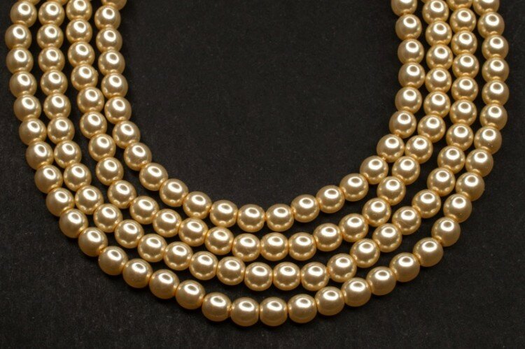 Жемчуг Preciosa, цвет 70678 сливочный, 4мм, 10шт