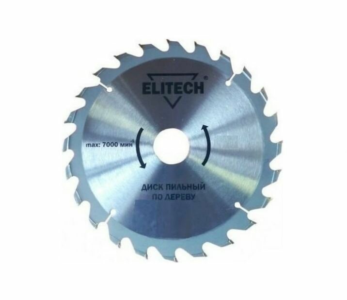 Диск пильный ELITECH 1820.054200 190мм х30 мм х2,4мм, 24 зуб, для дерева