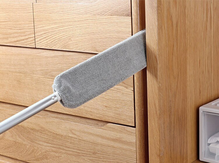 Щетка плоская Супер Чисто телескопическая с насадкой из микрофибры