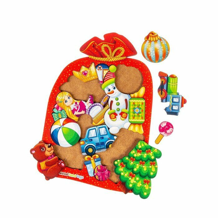 Пазл WoodLand Toys «Мешок с подарками»