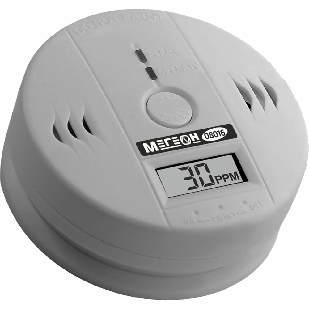 Детектор утечки угарного газа мегеон 08016 к0000034503