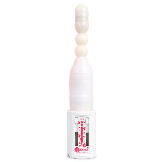 Анальный вибратор с двумя моторчиками Osusume Anapearl White
