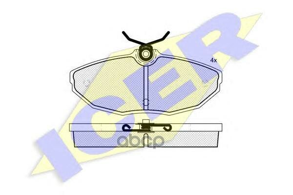 Колодки торм. дисковые Icer арт. 181562