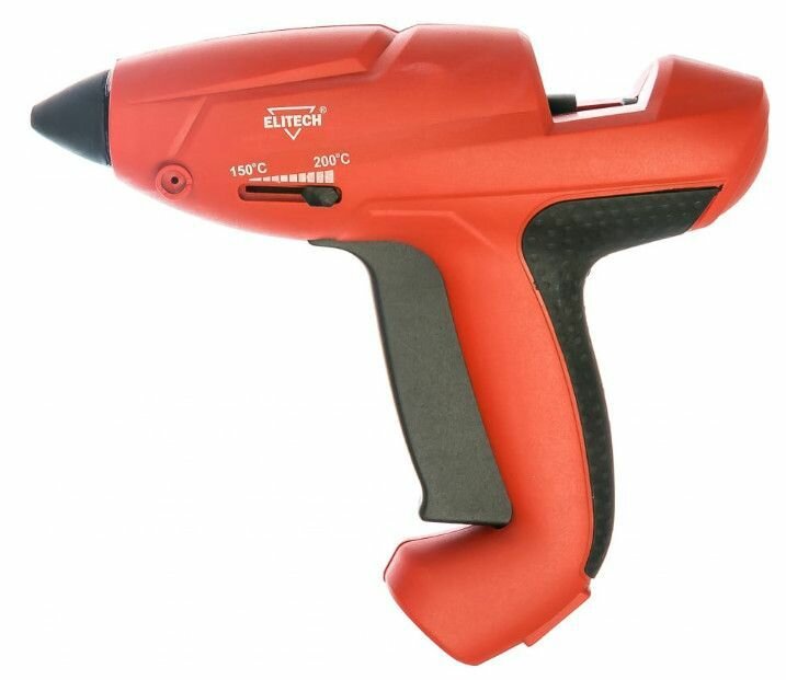 Клеевой пистолет Elitech ПКЛ 5015 К (500 35Вт, стержни 11,2мм, 15г/мин, чемодан, подставка, 2сопла, 6стержней)