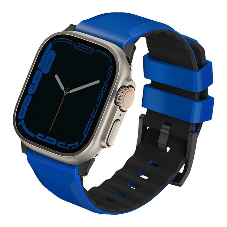 Ремешок Uniq Linus Airosoft silicone для Apple Watch 44-45-46-49 мм, Racing Blue