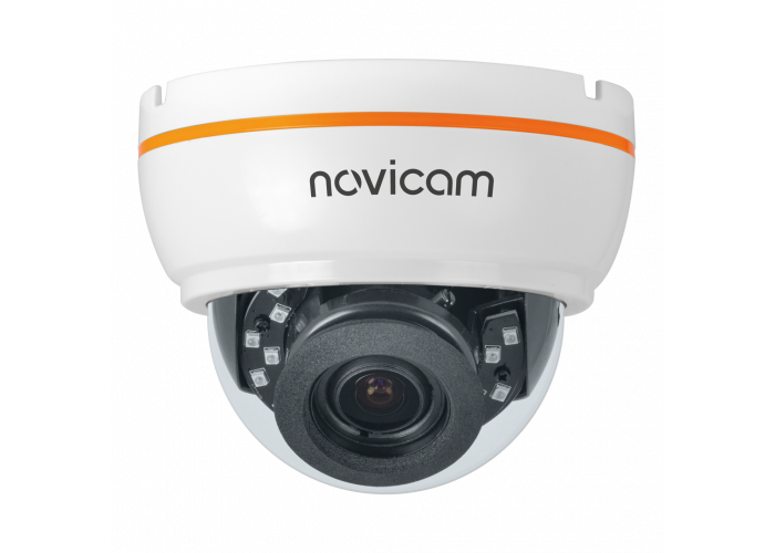 BASIC 36 Novicam v.1478 - IP видеокамера купол, матрица 1/2.9" CMOS GC2063, 3 Мп 30 к/с, объектив вариофокальный 2.8-12 мм, внутренняя, ИК 20м, 0.01 люкс, DC 12В/PoE, аудиовход