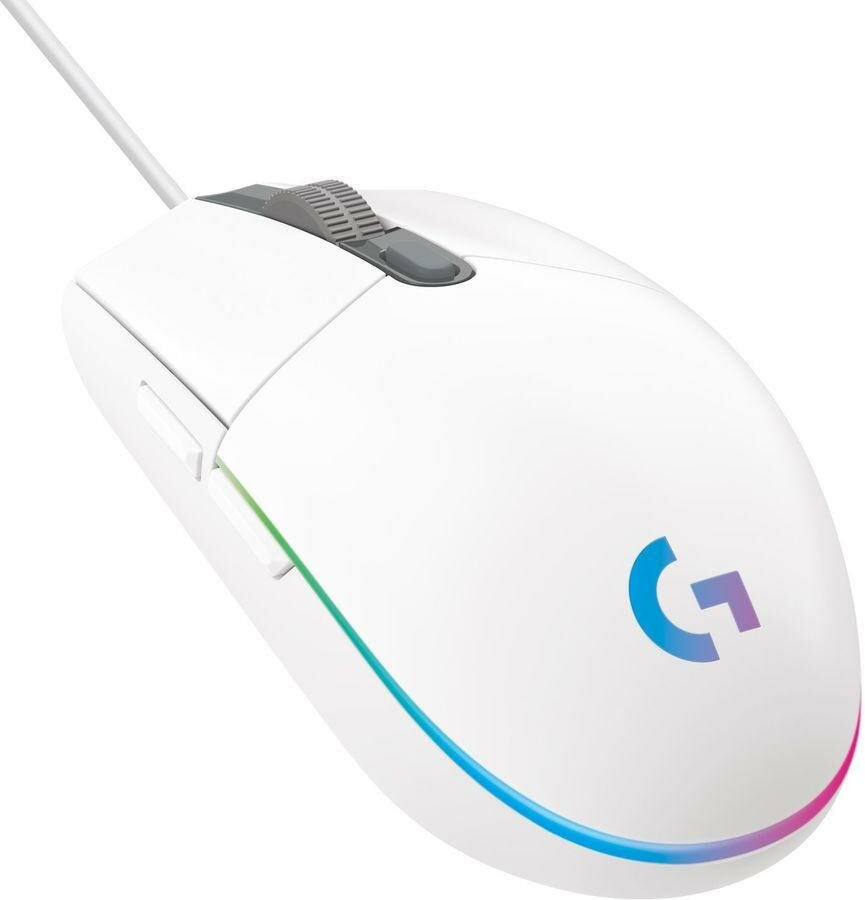 Мышь LOGITECH G102 LightSync белый (910-005809)