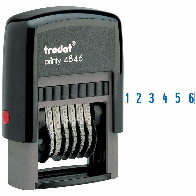Нумератор мини автомат Trodat, 4,0мм, 6 разрядов, пластик (53200), 071448