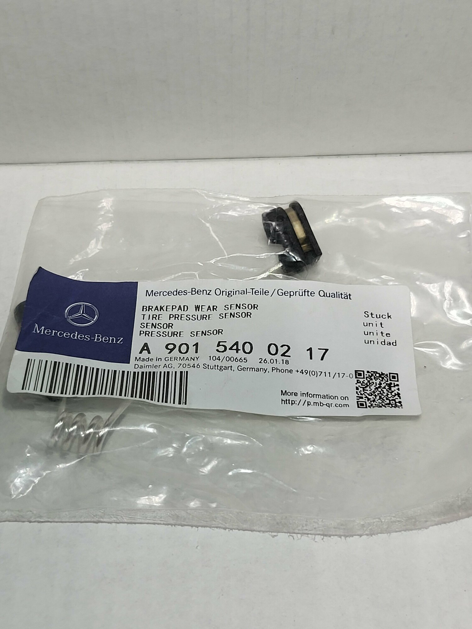 Датчик износа колодок A9015400217