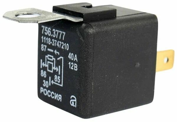 Реле 4-х конт. 40А 12В с кроншт. (ан754.3777) /П/240/48 "Авар"