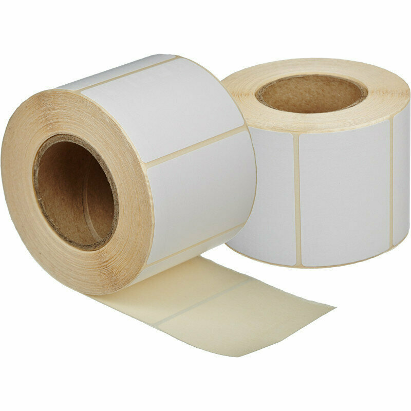 Термоэтикетки Эконом ECO без печати 700 этикеток в рулоне 5 рулонов в упаковке, 602936