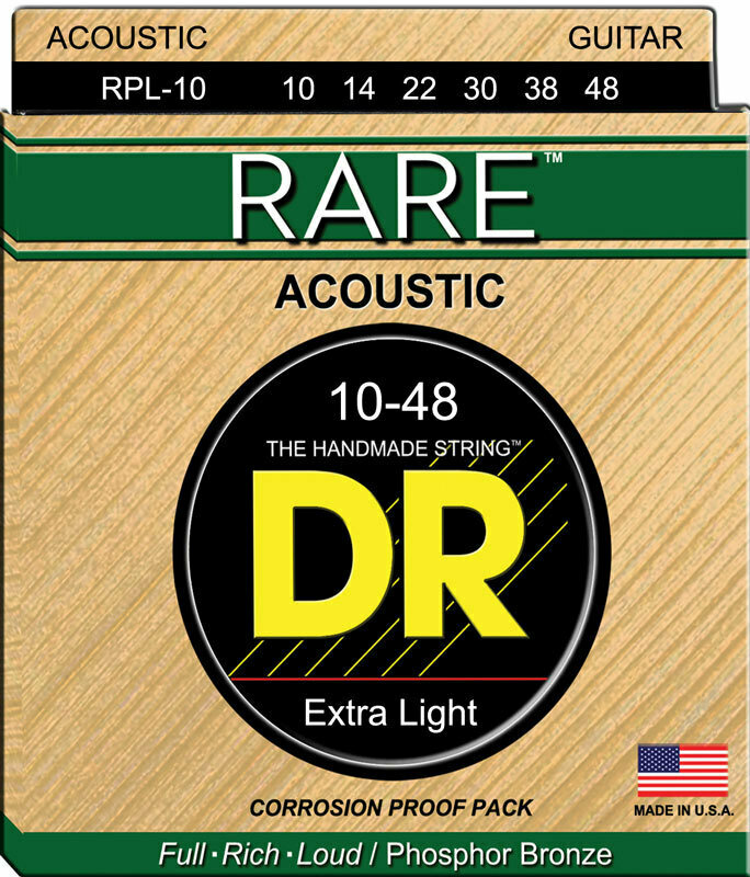 Струны для акустической гитары DR Rare Phosphor-Bronze RPL-10 10-48