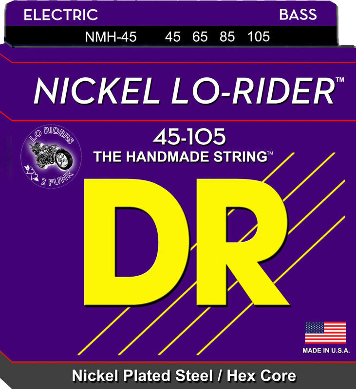 Струны для бас-гитары DR Nickel Lo-Riders NMH-45 45-105