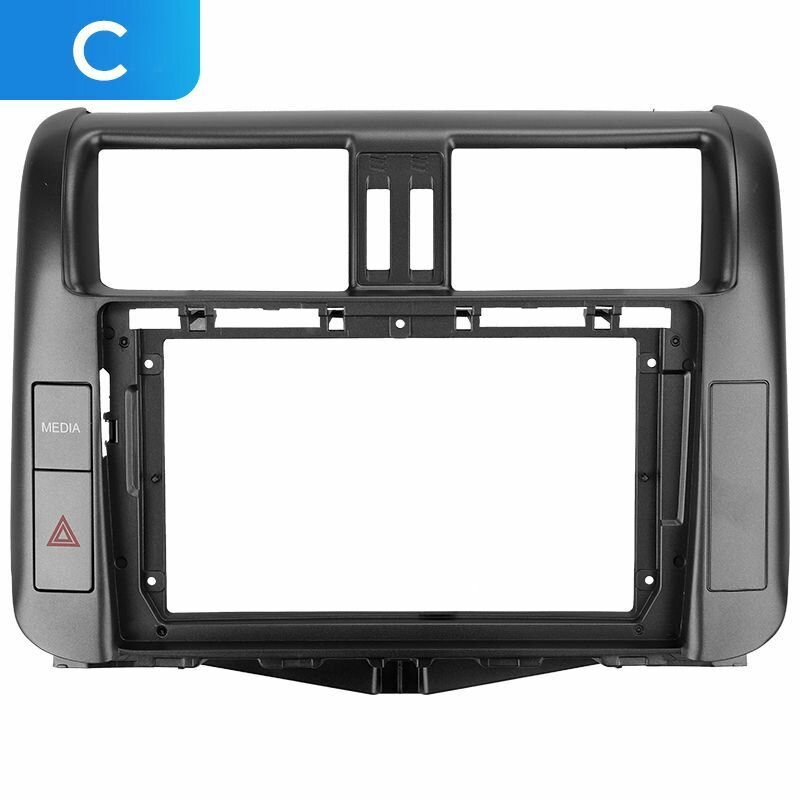 Установочный комплект Teyes (рамка+провода питания) для магнитолы 9" для Toyota Land Cruiser Prado 150 2009-2013 (Комп