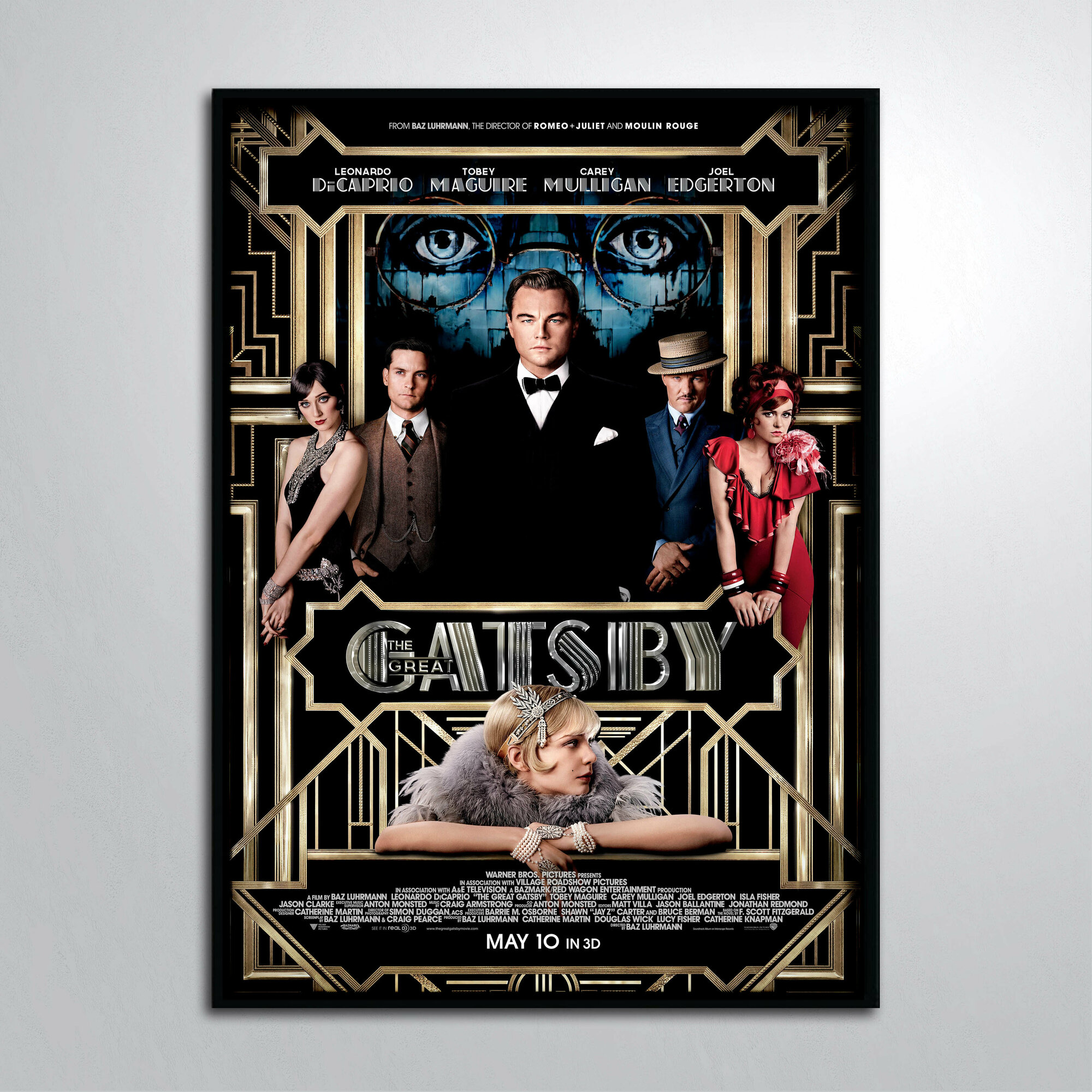 Постер в раме/Великий Гэтсби Леонардо ДиКаприо Оригинал The Great Gatsby