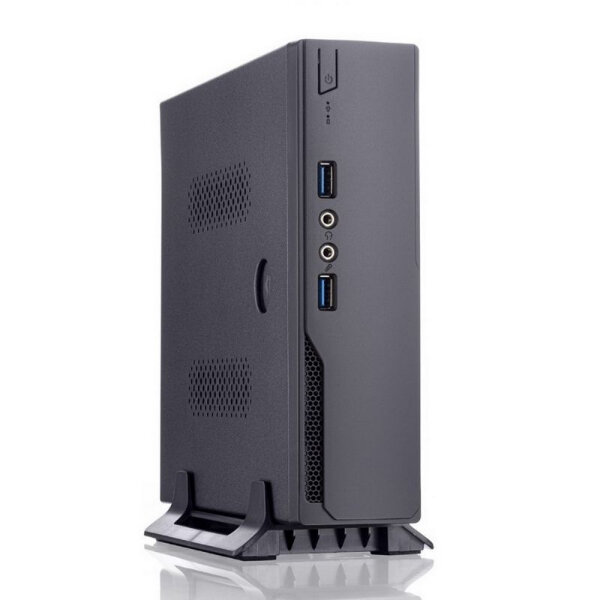 Компьютерный корпус с блоком питания 120 Ватт/ Foxline FL-L01-AD120-D65 mITX case (1L), w/2xUSB3.0, VESA, CPU cooler, w/120W pwr adapter, w/pwr cord