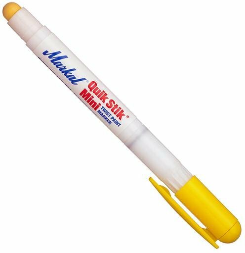 Маркер на основе твердой краски MARKAL Quik Stik Mini желтый (61127)