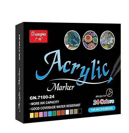 Акриловые маркеры набор 24 цвета
