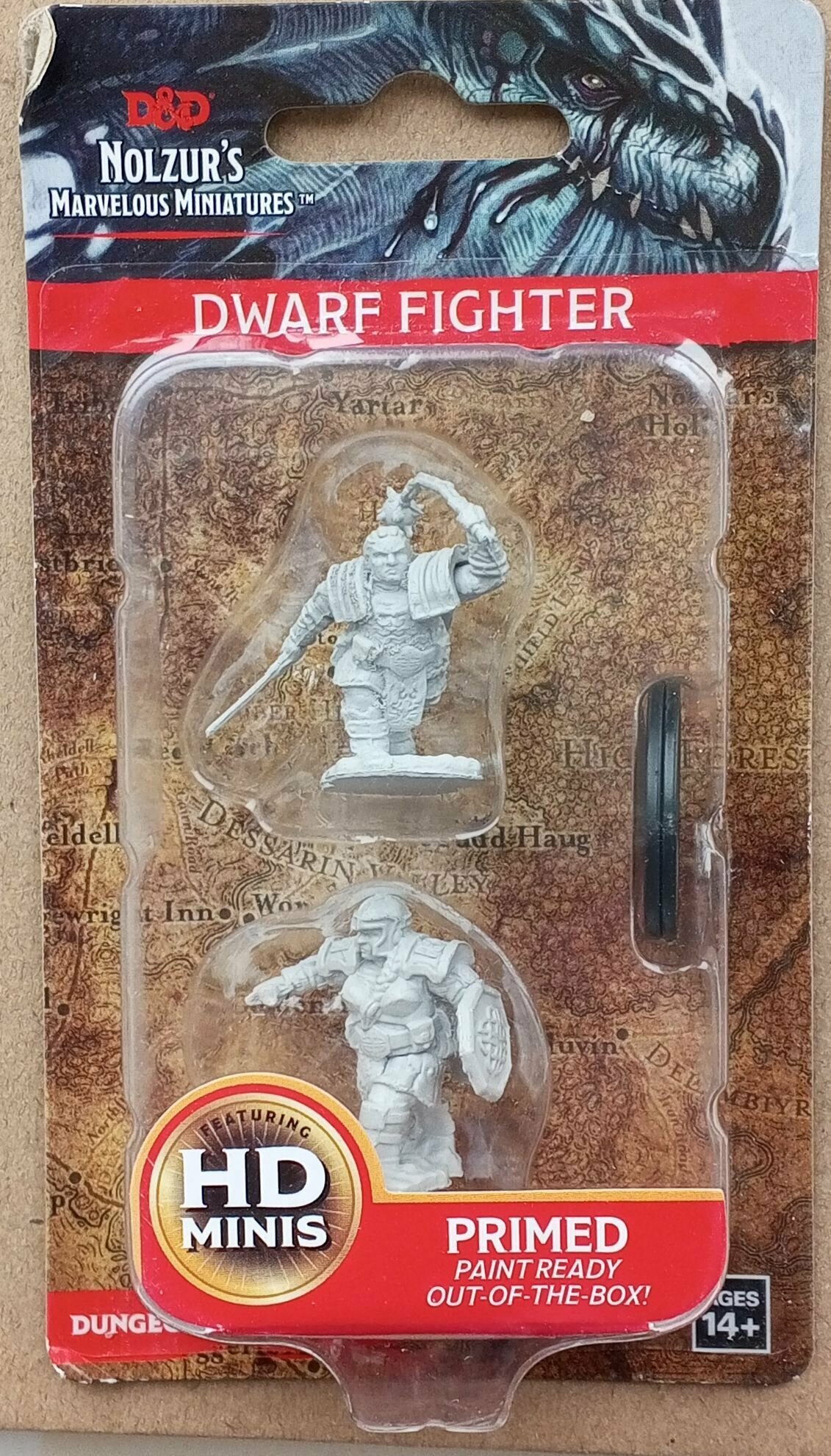 Набор из 2 фигурок для настольных игр. "Гном (Дворф) Женщина Воин, Dwarf". ДнД / Dungeons & Dragons