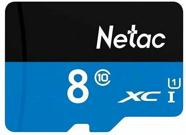 Карта памяти microSDHC NETAC P500 8 ГБ, 80 МБ/с, Class 10, NT02P500STN-008G-S