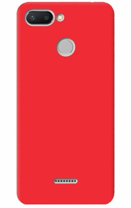 Чехол-накладка BORASCO для Xiaomi Redmi 6 (красный)