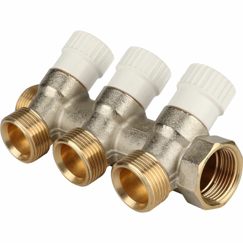 Коллектор регулировочный 3/4х3/4 3 выхода евроконус STOUT