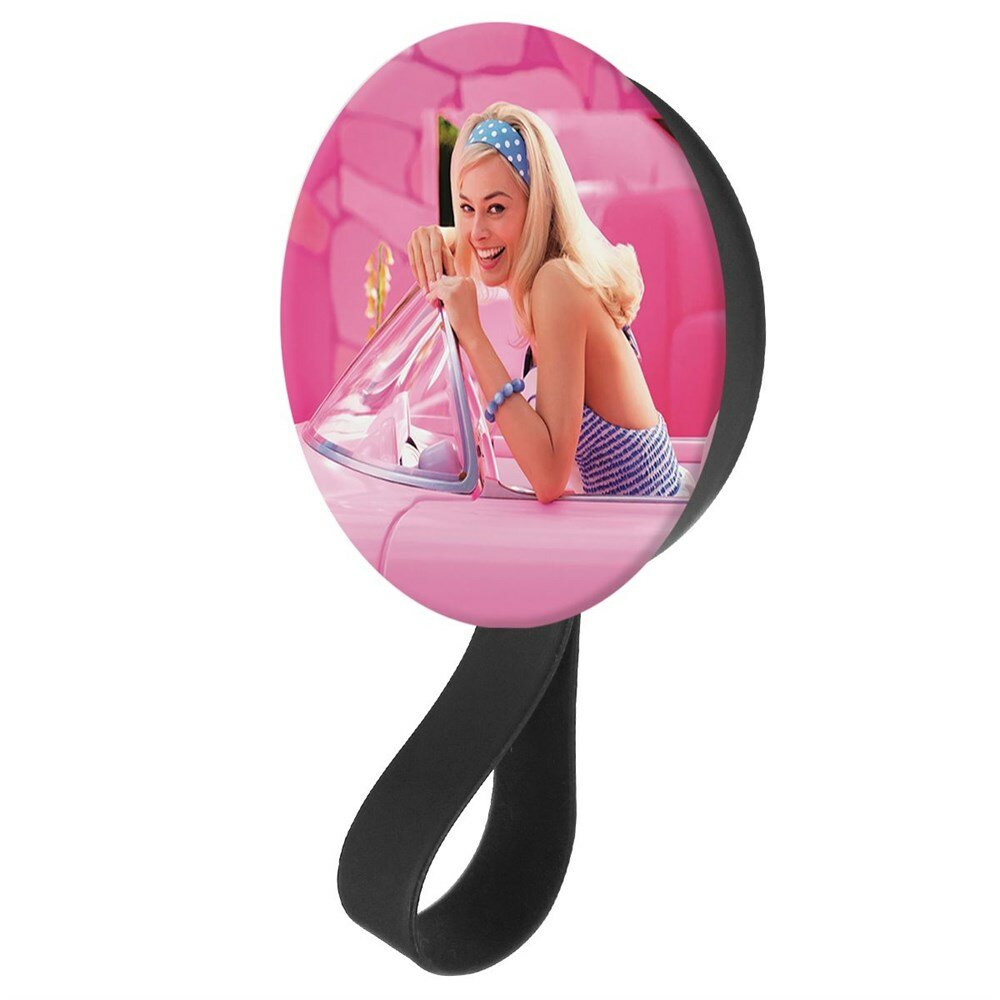 Кольцо-держатель с зеркалом Krutoff для телефона Барби в розовом