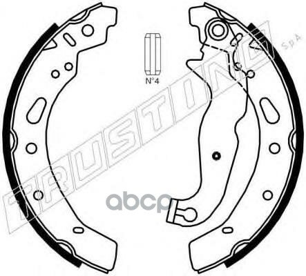 К-т бараб. тормоз. колодок FORD FIESTA VI 08- , MAZDA 2 07- Trusting арт. 040161
